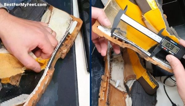 Work Boots Cut In Half: Caterpillar Outline Steel Toe Boots